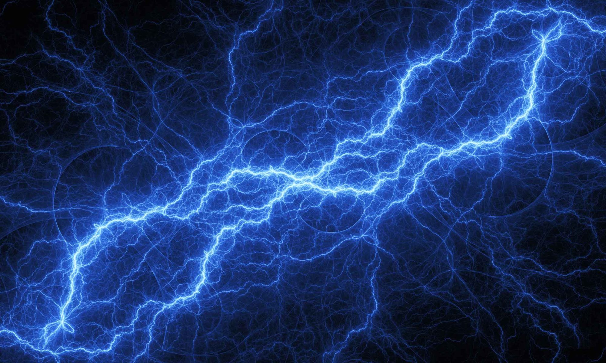 Cool Blue Lightning Backgrounds